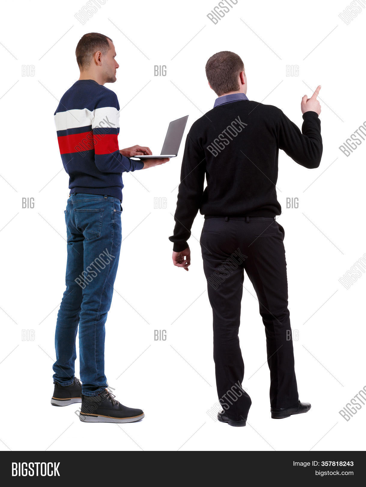 Back View Two Man Image & Photo (Free Trial) | Bigstock
