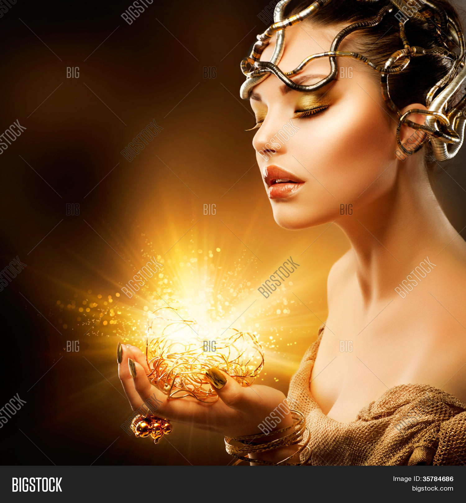 Magic Girl Portrait. Image & Photo (Free Trial) | Bigstock