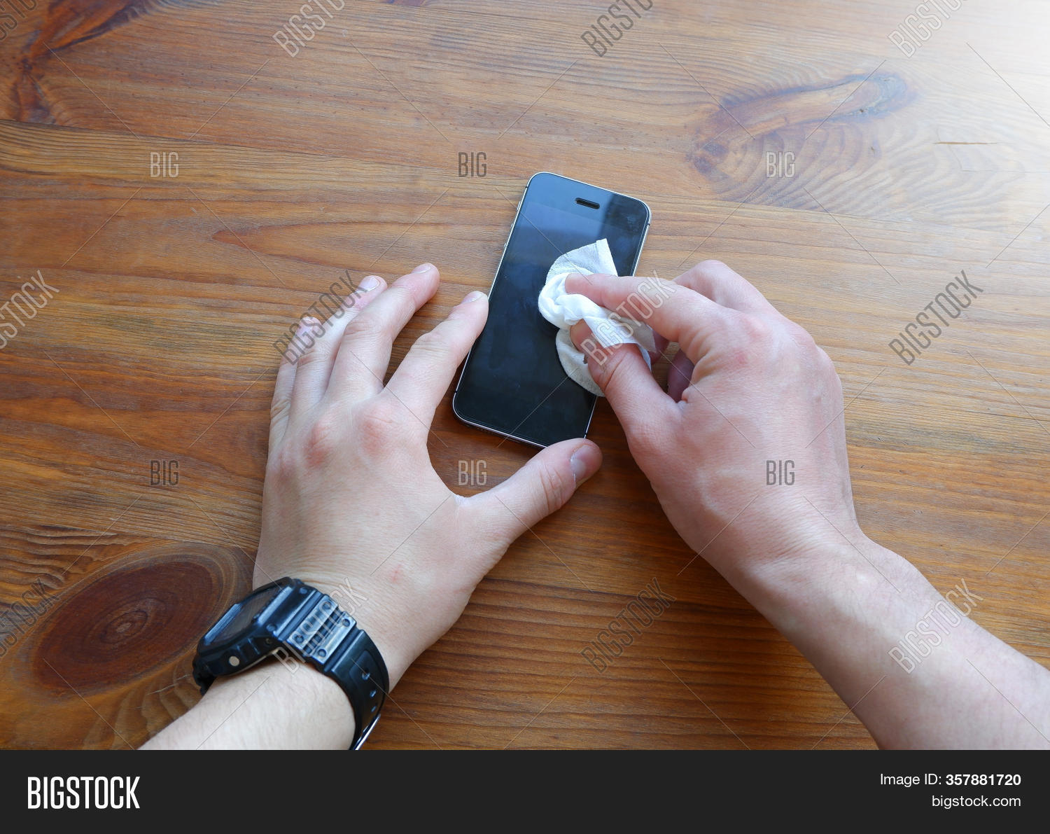 Cleaning Mobile Phones Image & Photo (Free Trial) | Bigstock