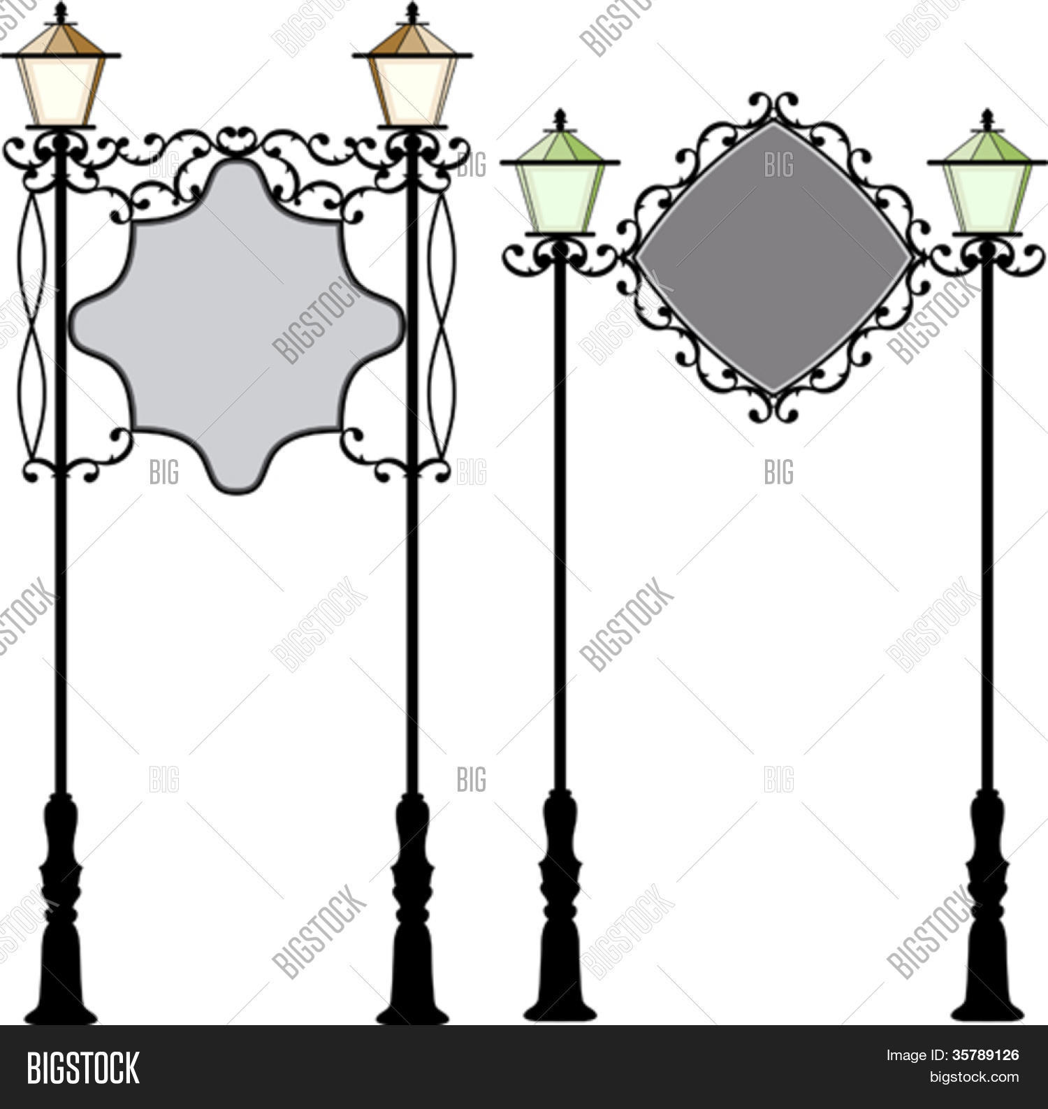 Wrought Iron Signage Vector & Photo (Free Trial) | Bigstock