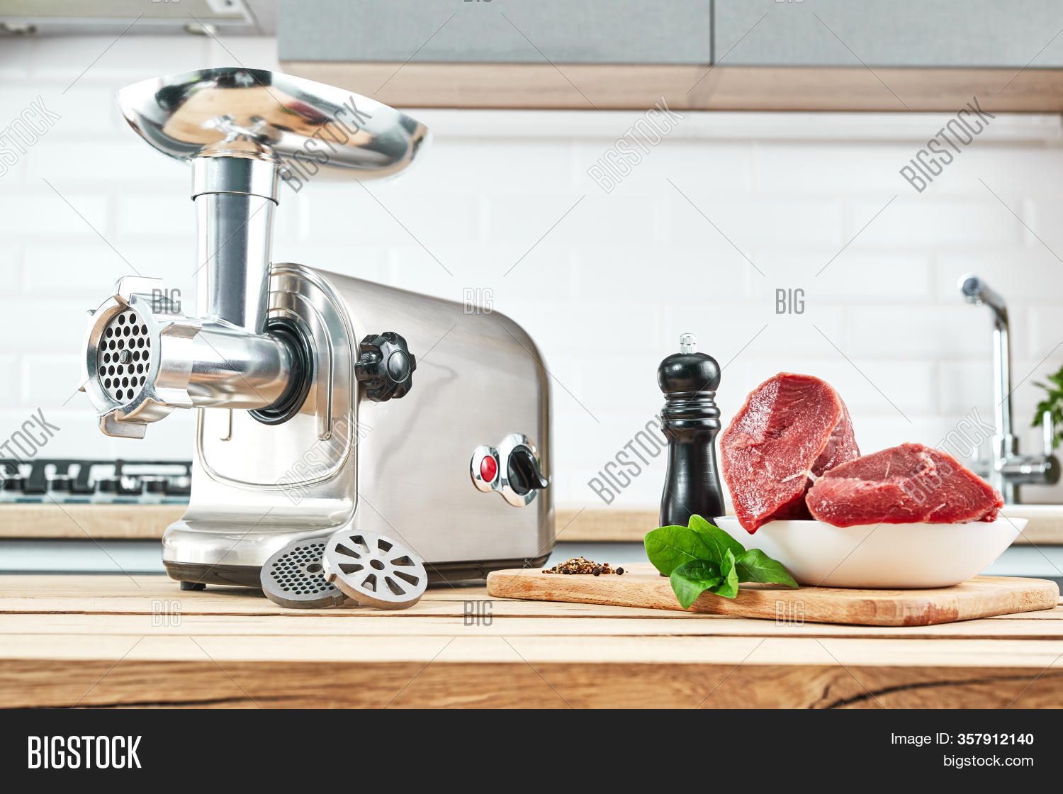 Meat Grinder Fresh Image & Photo (Free Trial) | Bigstock