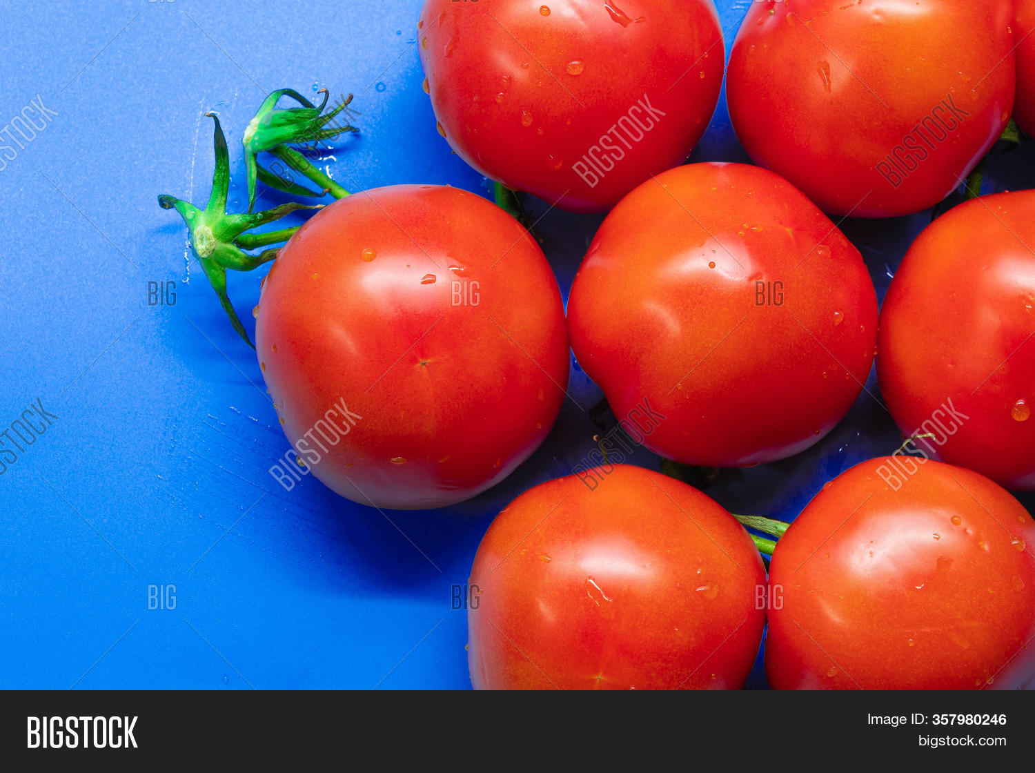 Red Tomatoes On Green Image & Photo (Free Trial) | Bigstock