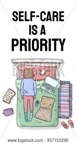 Self-care Priority. Vector & Photo (Free Trial) | Bigstock