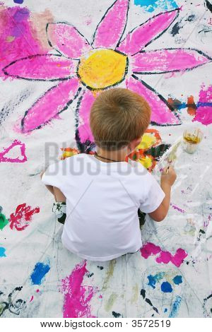 Painting Boy Image & Photo (Free Trial) | Bigstock