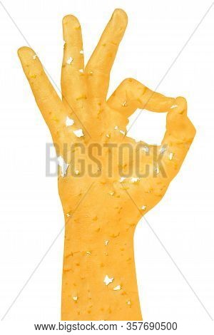 On Hand Cut Out Cheese Image & Photo (Free Trial) | Bigstock