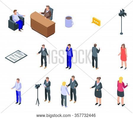 Tv Presenter Icons Vector & Photo (Free Trial) | Bigstock