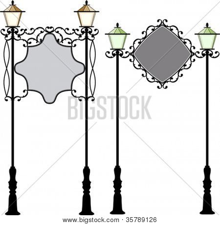 Wrought Iron Signage Vector & Photo (Free Trial) | Bigstock