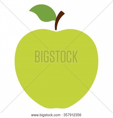 Apple Icon. Green Vector & Photo (Free Trial) | Bigstock