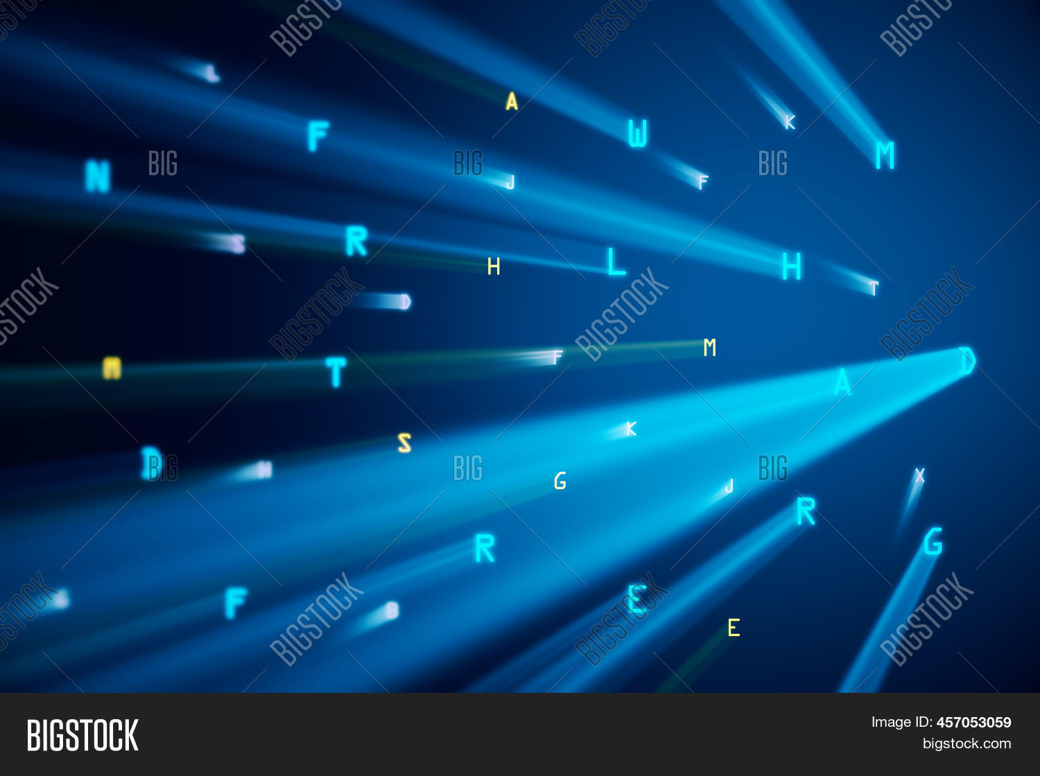 Abstract Blue Letter Image & Photo (Free Trial) | Bigstock