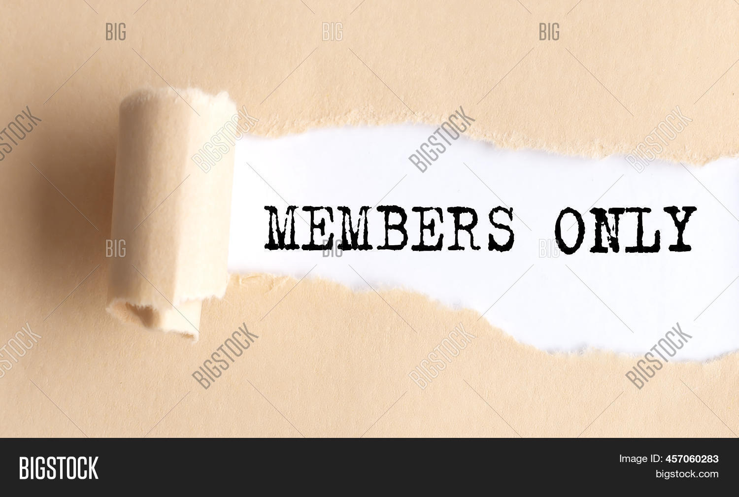 Text Members Only Image & Photo (Free Trial) | Bigstock