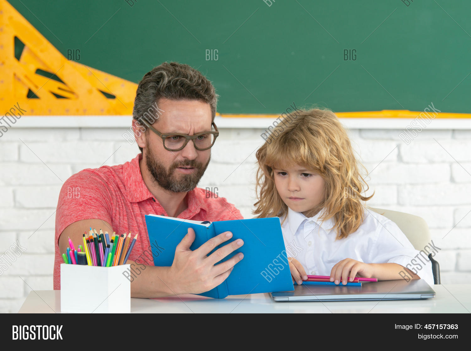 Kid Boy Learning Image & Photo (Free Trial) | Bigstock