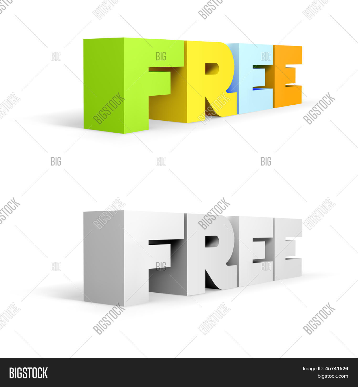FREE. 3d Word. Vector Vector & Photo (Free Trial) | Bigstock