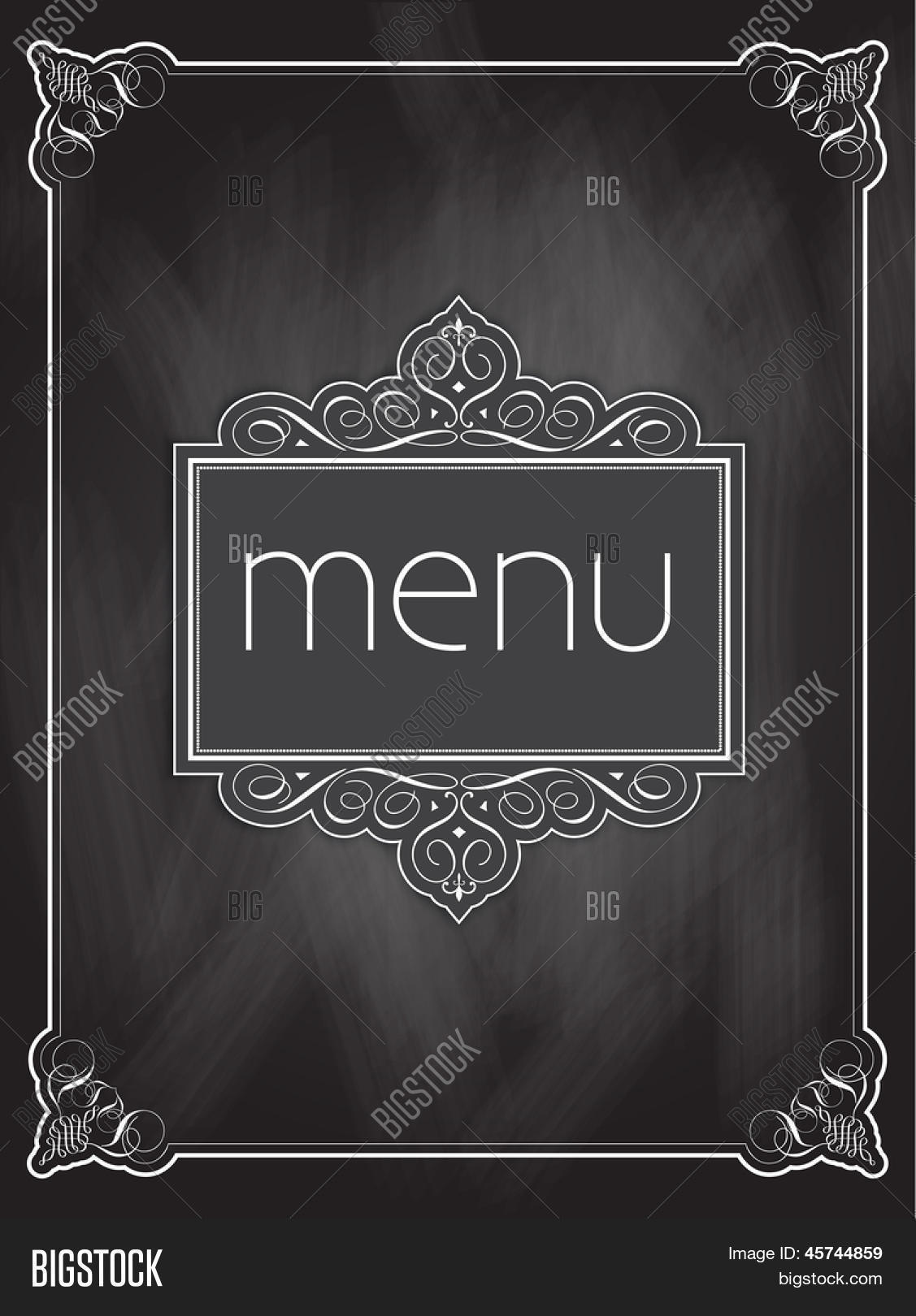 Menu Design On Vector & Photo (Free Trial) | Bigstock