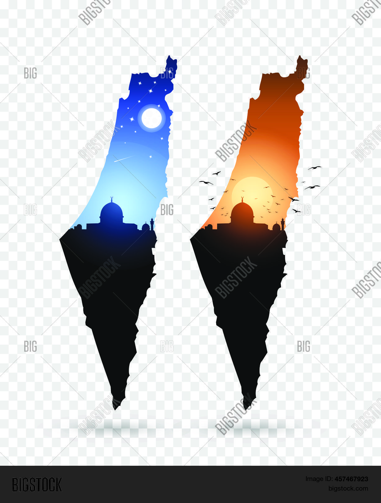 Vector Map Palestine Vector & Photo (Free Trial) | Bigstock