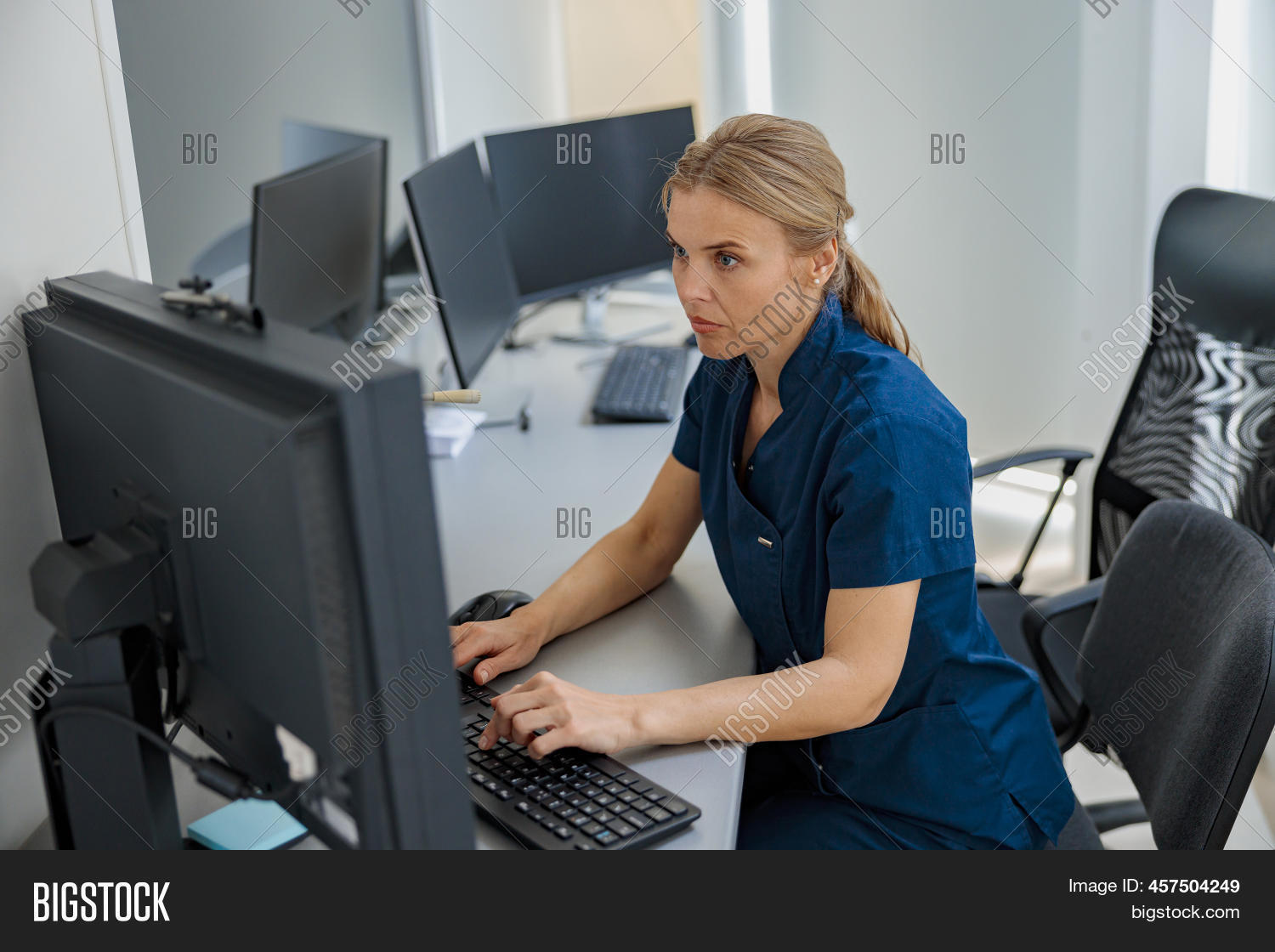 Nurse On Duty Working Image & Photo (Free Trial) | Bigstock