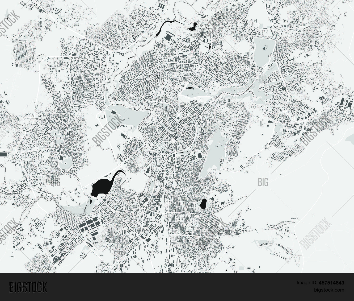 Urban City Vector Map Vector & Photo (Free Trial) | Bigstock