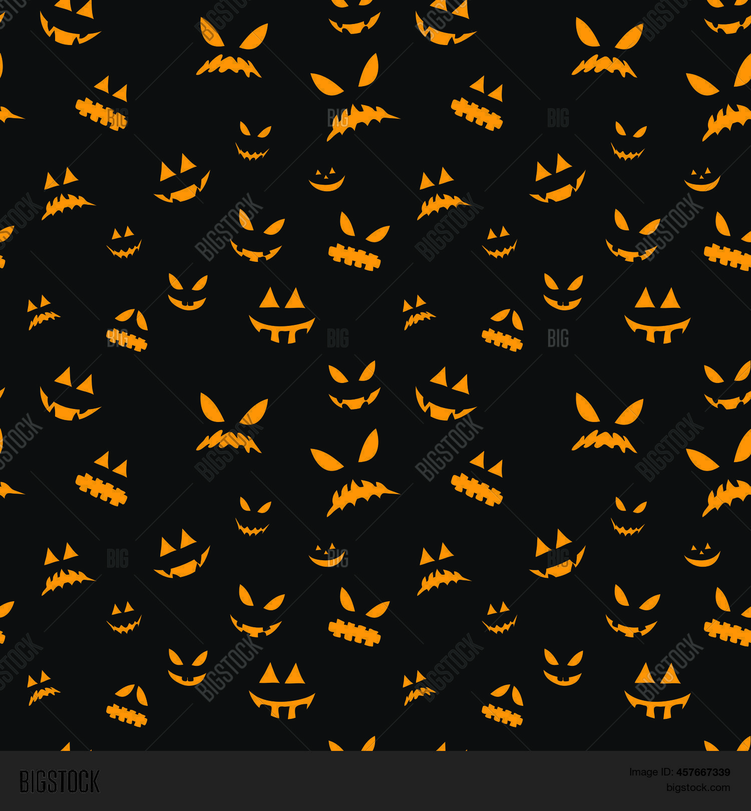 Scary Face Pattern. Vector & Photo (Free Trial) | Bigstock