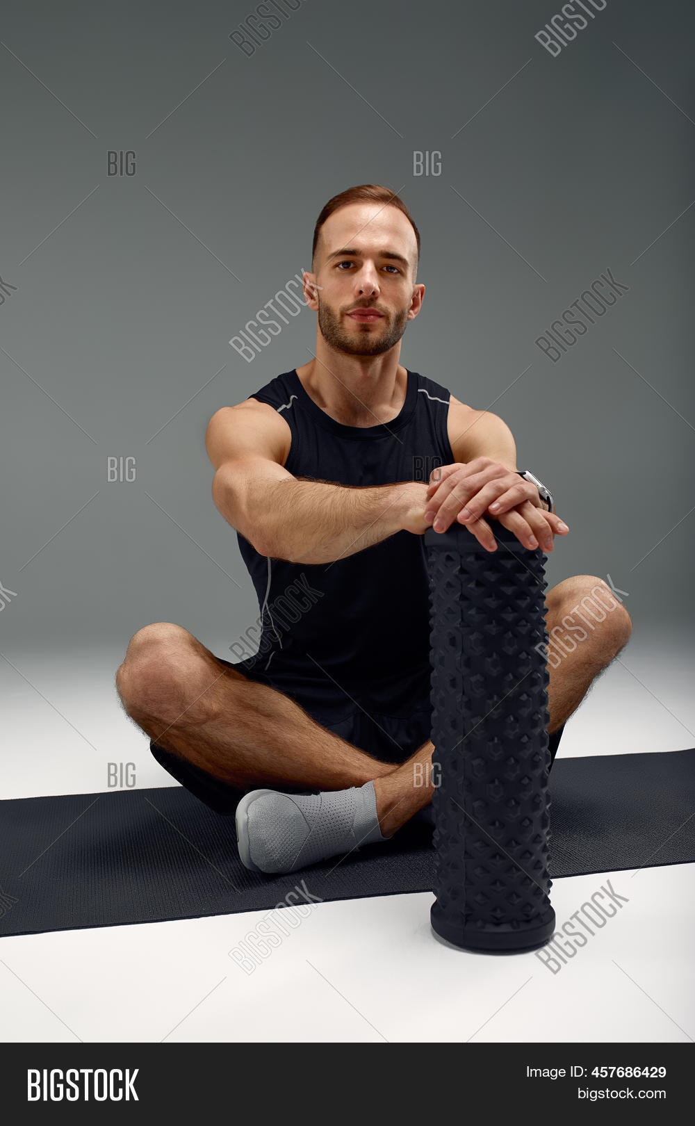 Man Foam Rolling. Image & Photo (Free Trial) | Bigstock