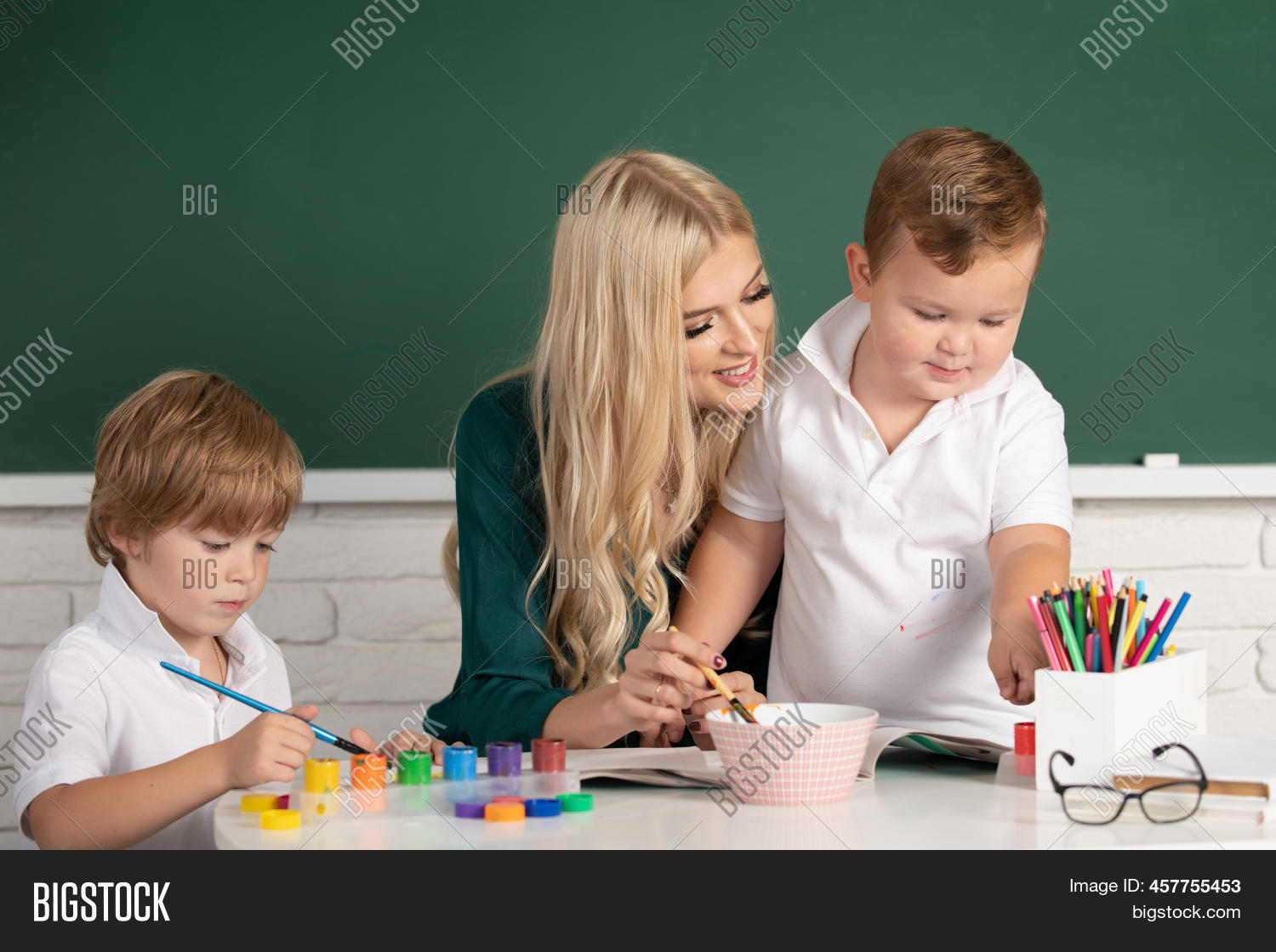 Teacher Helping School Image & Photo (Free Trial) | Bigstock