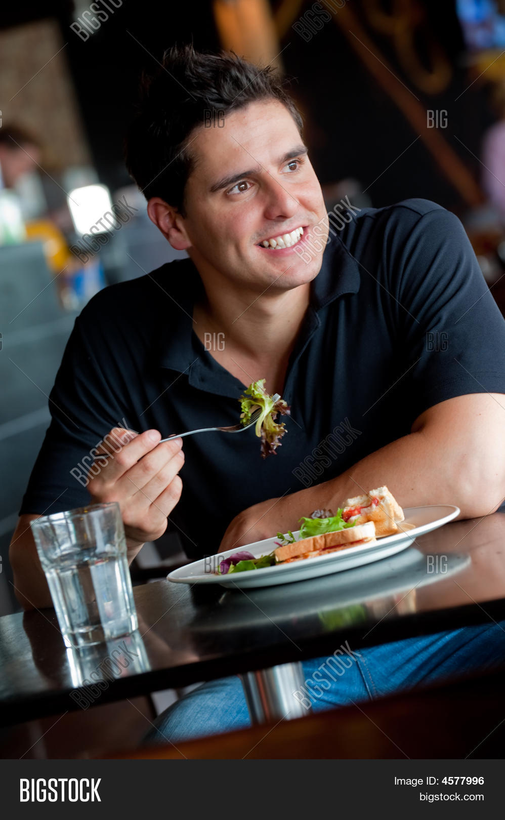 Man Having Lunch Image & Photo (Free Trial) | Bigstock