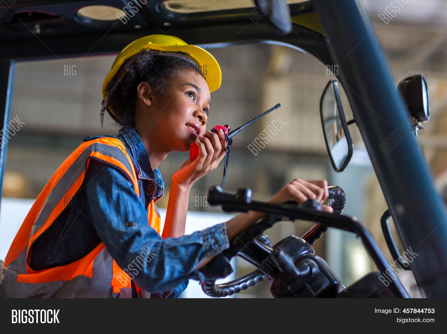 Women Worker Forklift Image & Photo (Free Trial) | Bigstock