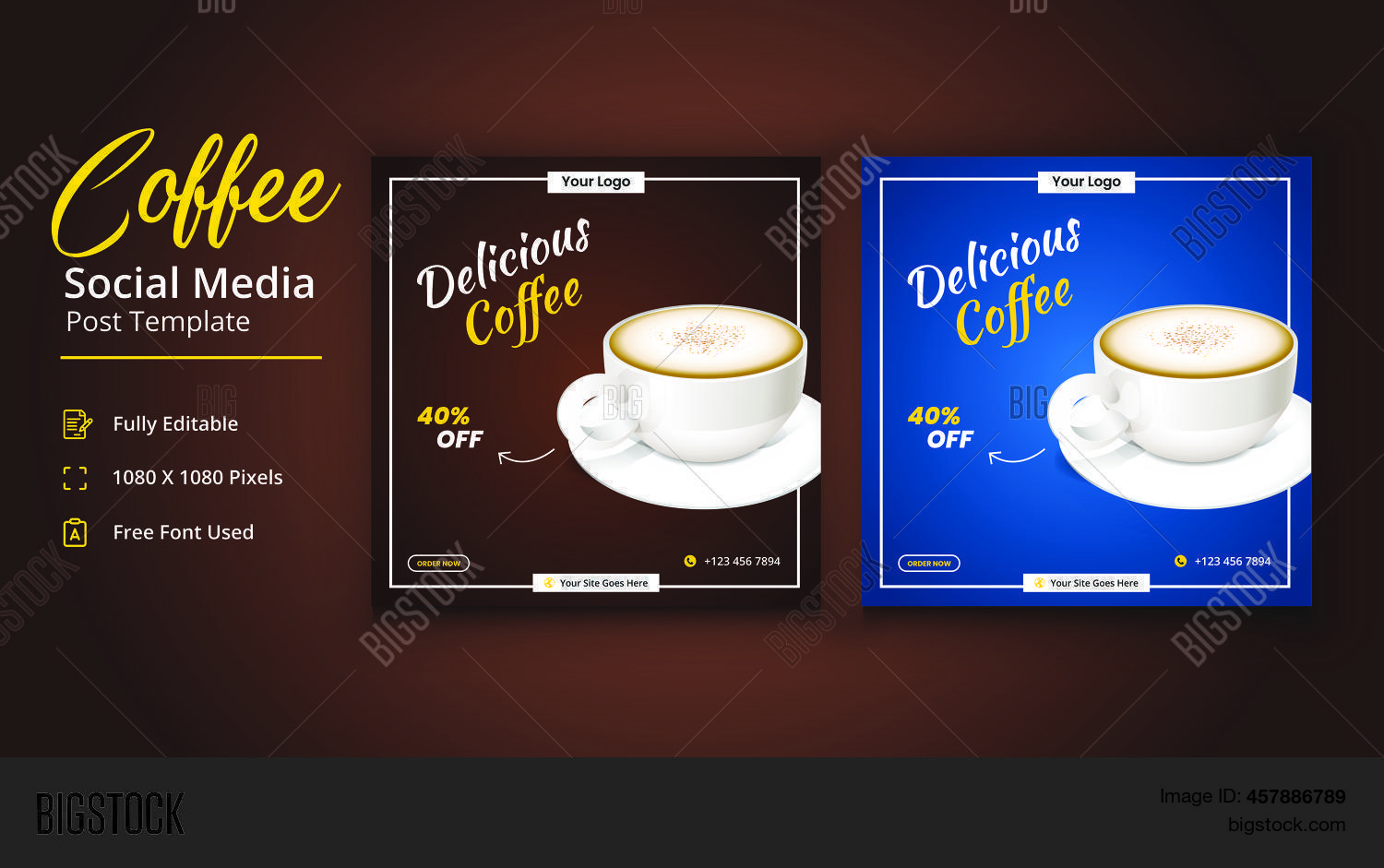 Coffee Social Media Vector & Photo (Free Trial) | Bigstock