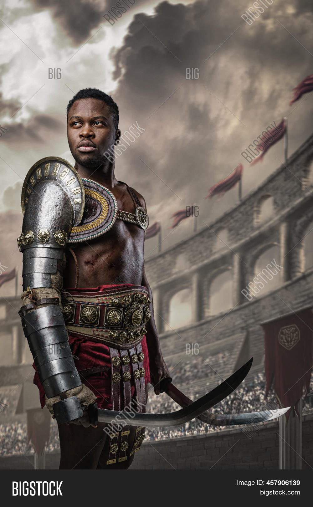Black Roman Gladiator Image & Photo (Free Trial) | Bigstock