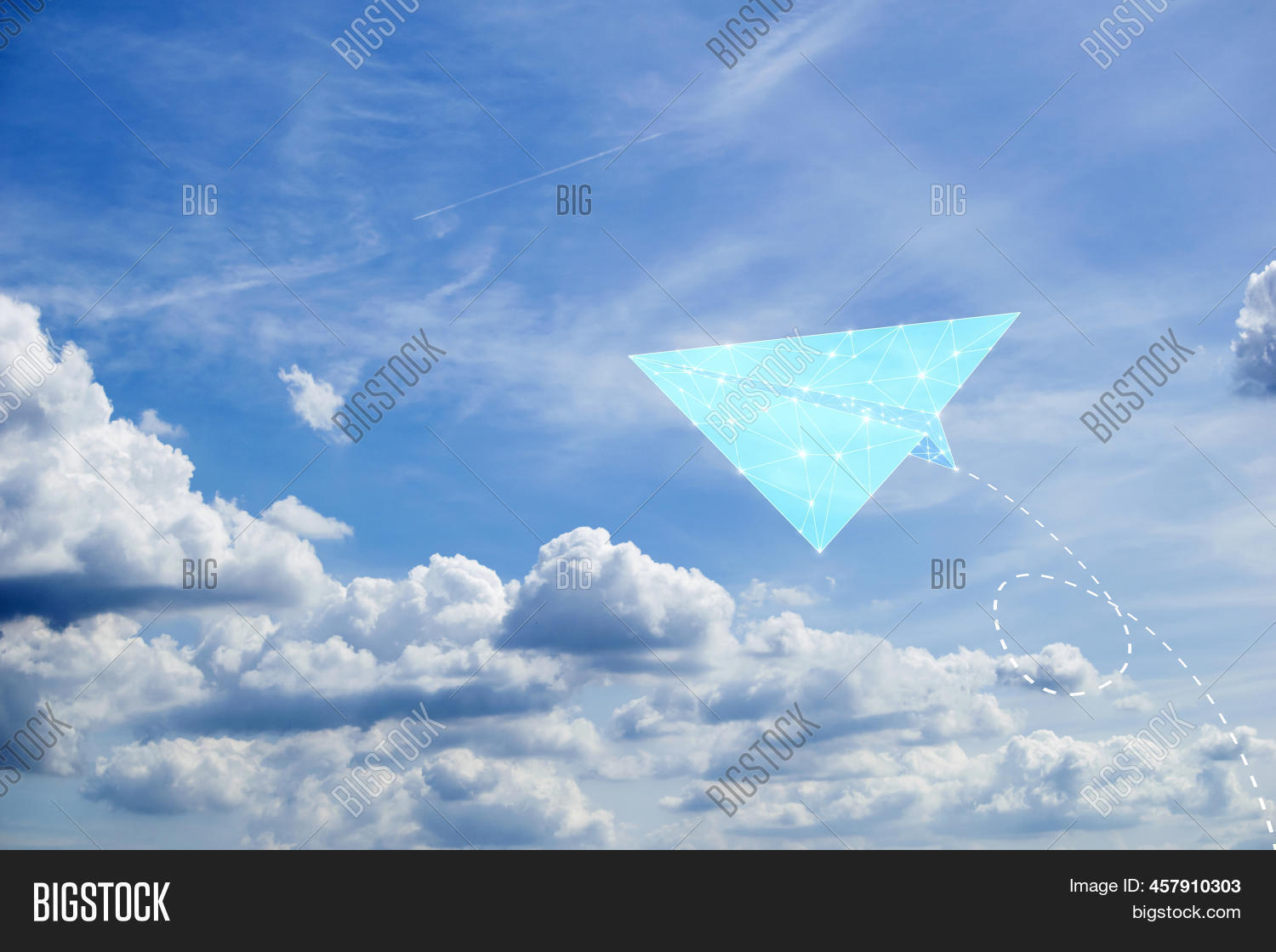 Blue Origami Paper Image & Photo (Free Trial) | Bigstock