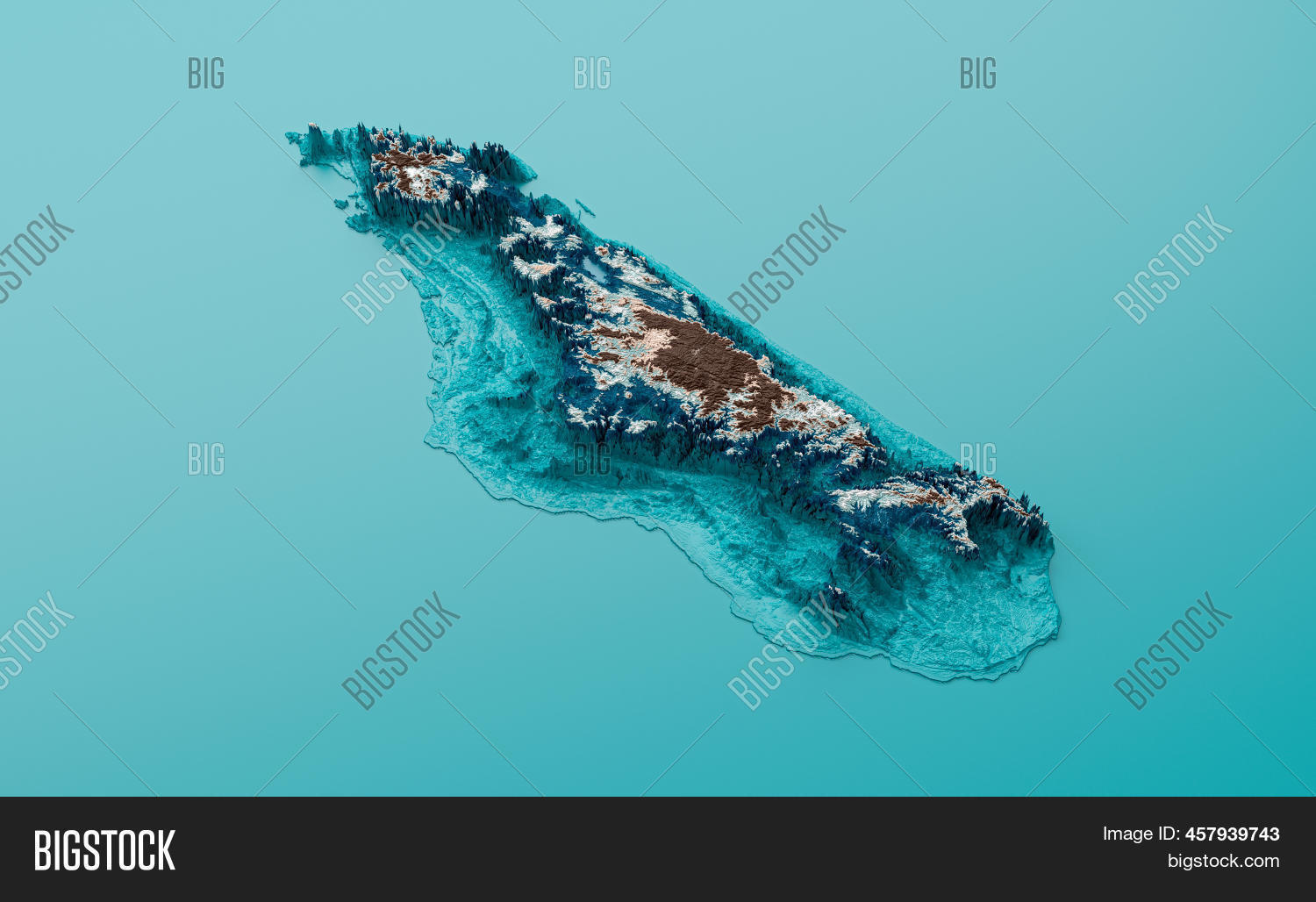 Topographic Madagascar Image & Photo (Free Trial) | Bigstock