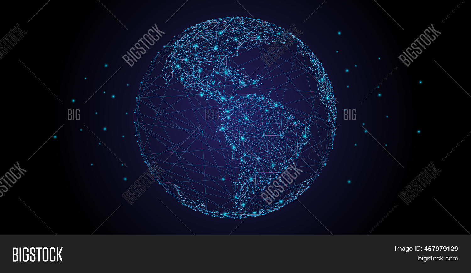 World Map Point Line Image & Photo (Free Trial) | Bigstock