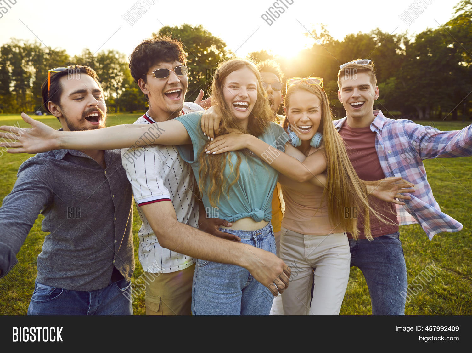 Group Happy Carefree Image & Photo (Free Trial) | Bigstock