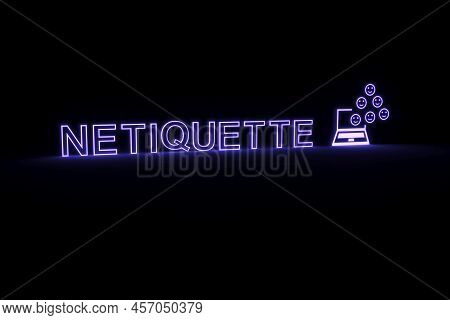 Netiquette Neon Image & Photo (Free Trial) | Bigstock