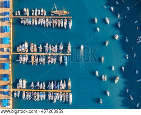 Aerial View Boats Image & Photo (Free Trial) | Bigstock