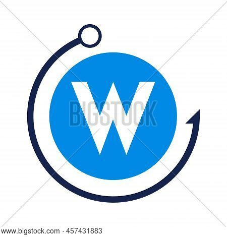 Letter W Fishing Logo Vector & Photo (Free Trial) | Bigstock