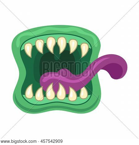 Monster Green Mouth Vector & Photo (Free Trial) | Bigstock