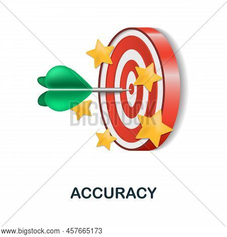 Accuracy Icon 3d. Vector & Photo (Free Trial) | Bigstock