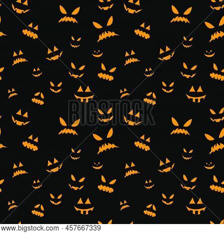 Scary Face Pattern. Vector & Photo (Free Trial) | Bigstock