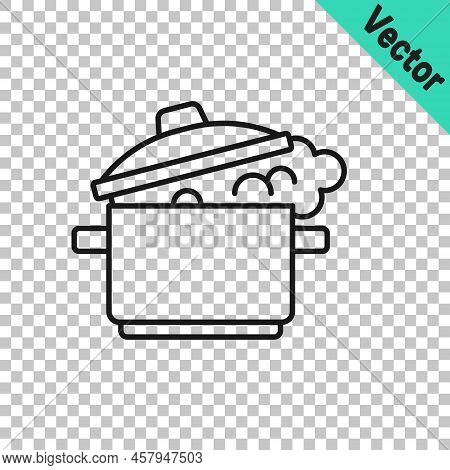 Black Line Cooking Vector & Photo (Free Trial) | Bigstock