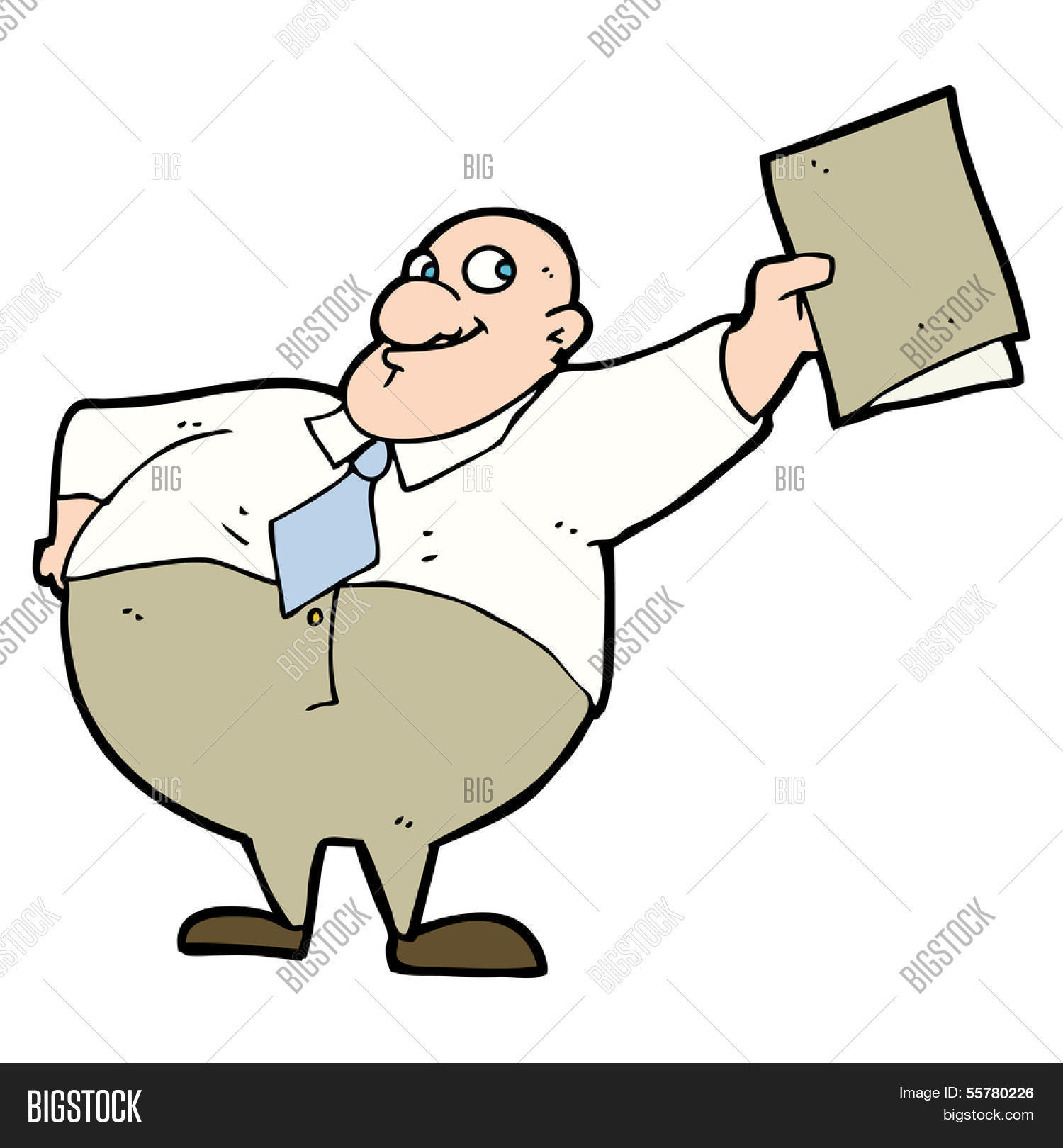 Cartoon Happy Boss Vector & Photo (Free Trial) | Bigstock