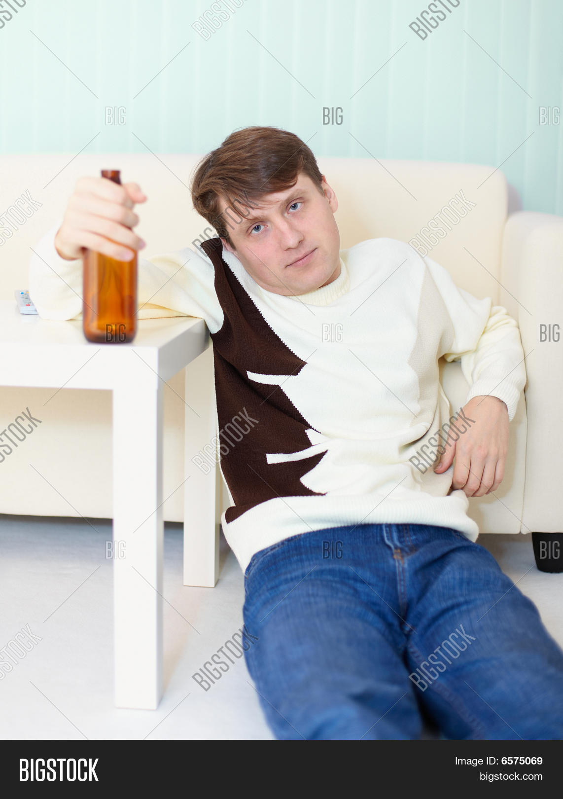 Drunken Man Sits On Image & Photo (Free Trial) | Bigstock