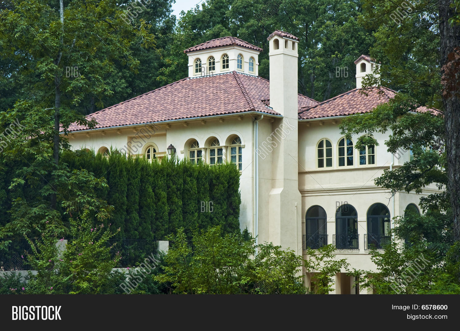 Red Stucco House
