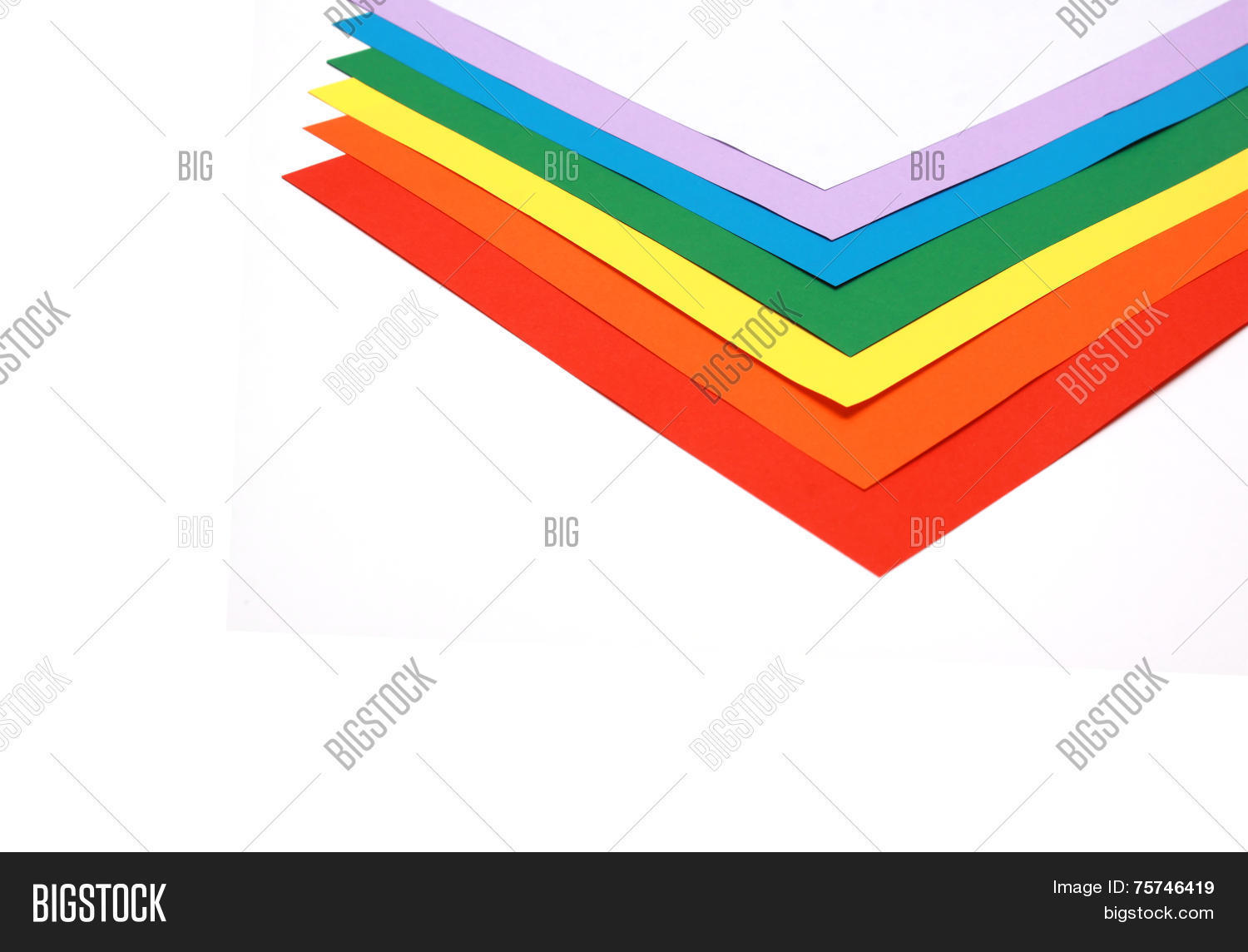 Rainbow Coloured Paper Image & Photo (Free Trial) | Bigstock