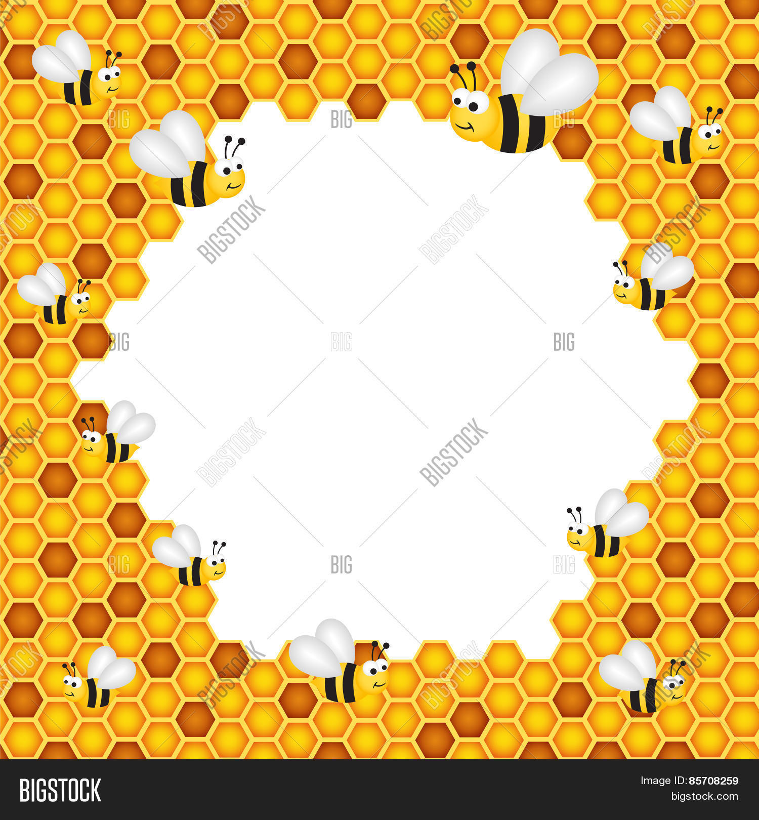 Honeycomb Frame Vector & Photo (Free Trial) | Bigstock