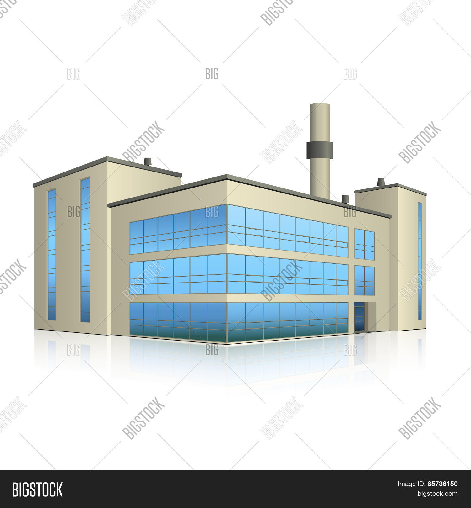 Factory Building Vector & Photo (Free Trial) | Bigstock