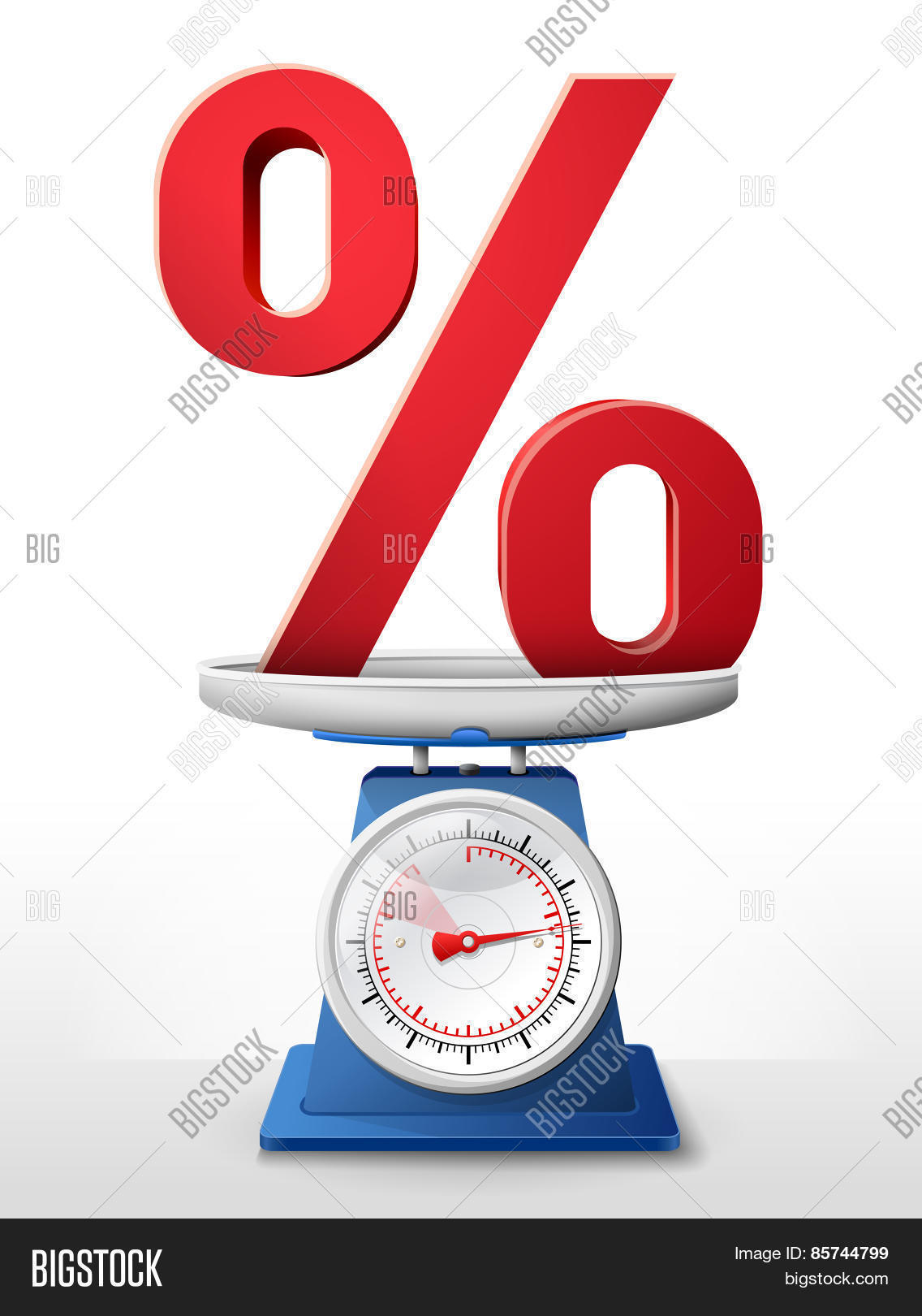 Percent Sign On Scale Vector & Photo (Free Trial) | Bigstock