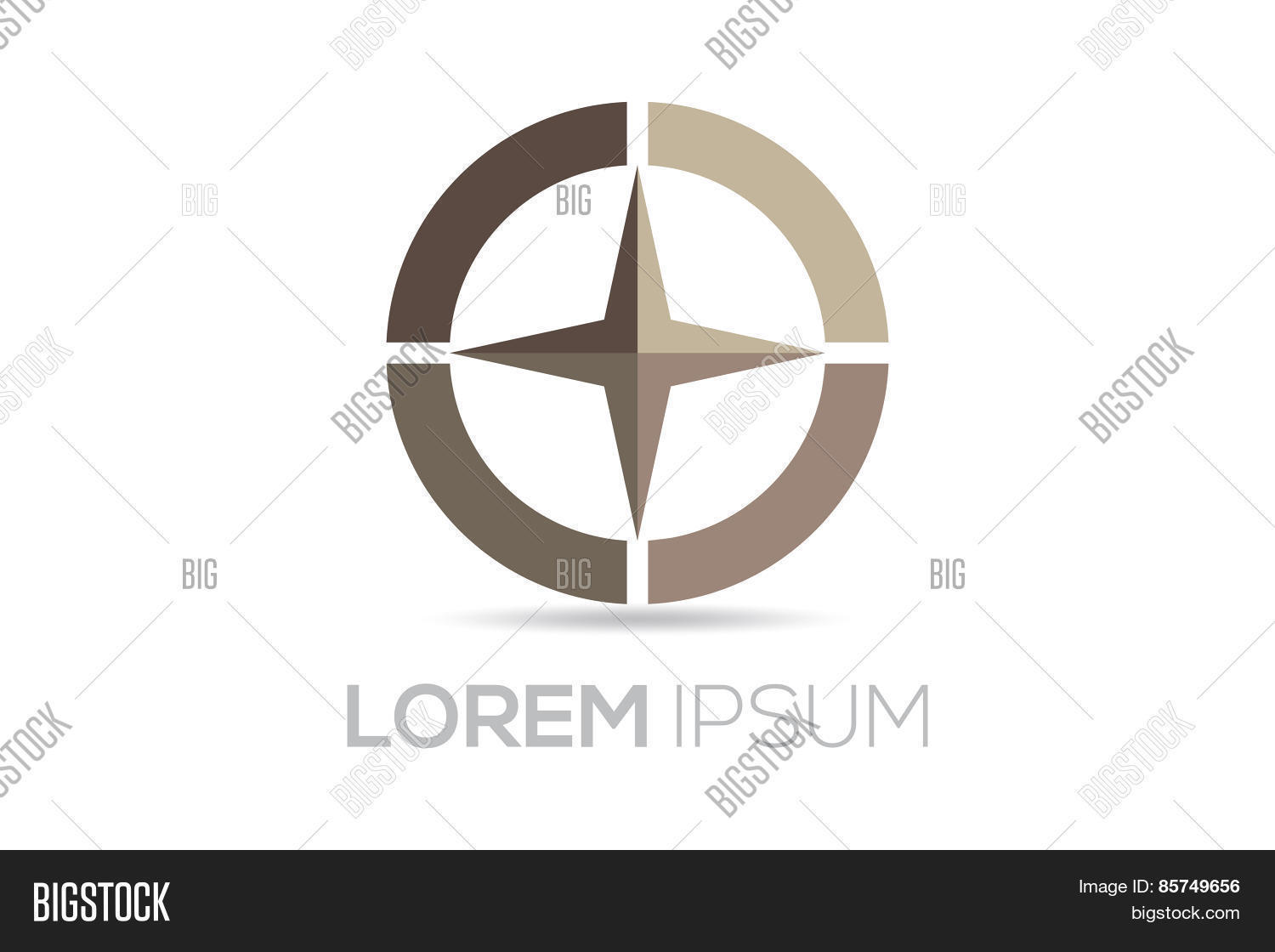 Compass Logo Vector & Photo (Free Trial) | Bigstock