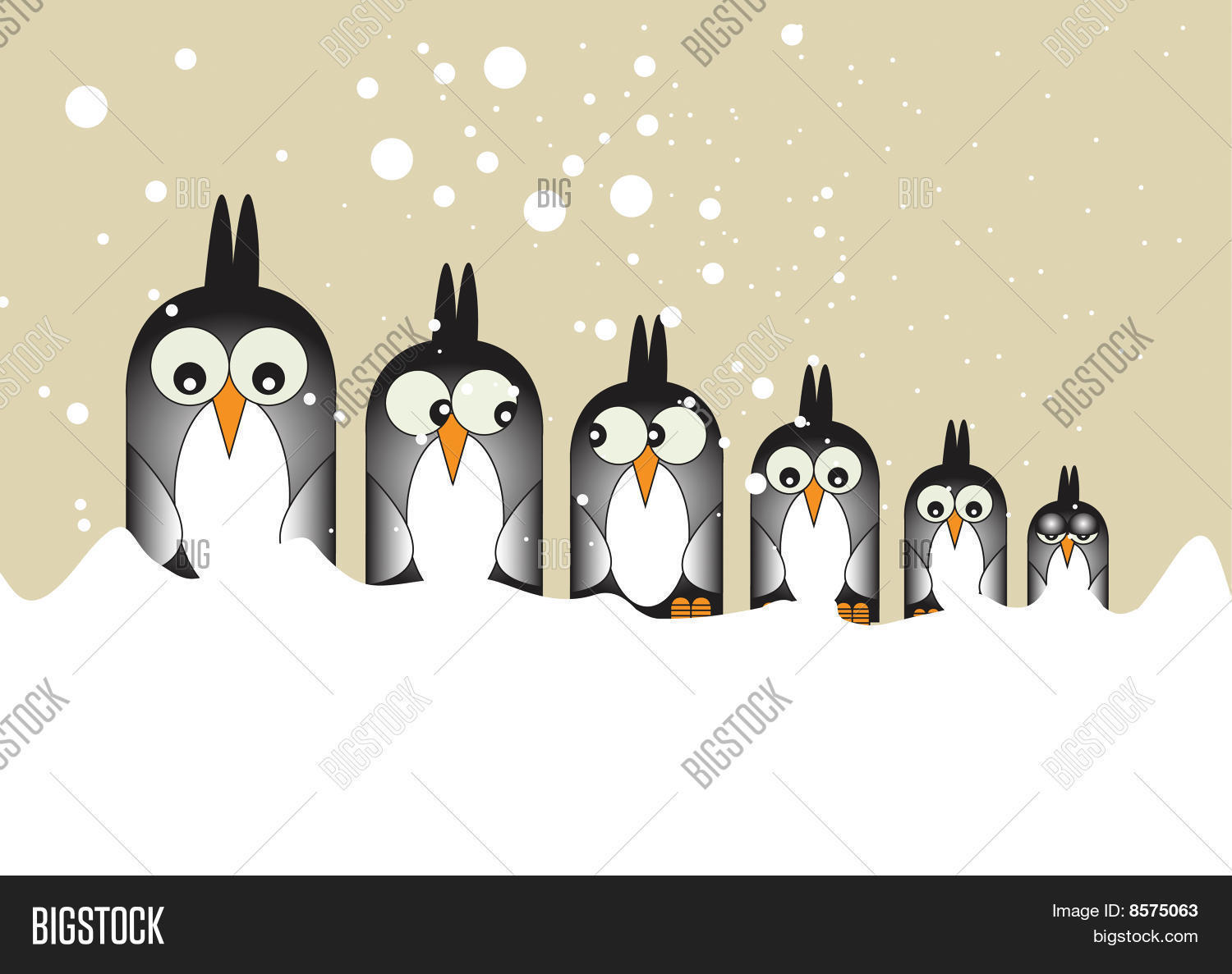 Penguins Row Image & Photo (Free Trial) | Bigstock