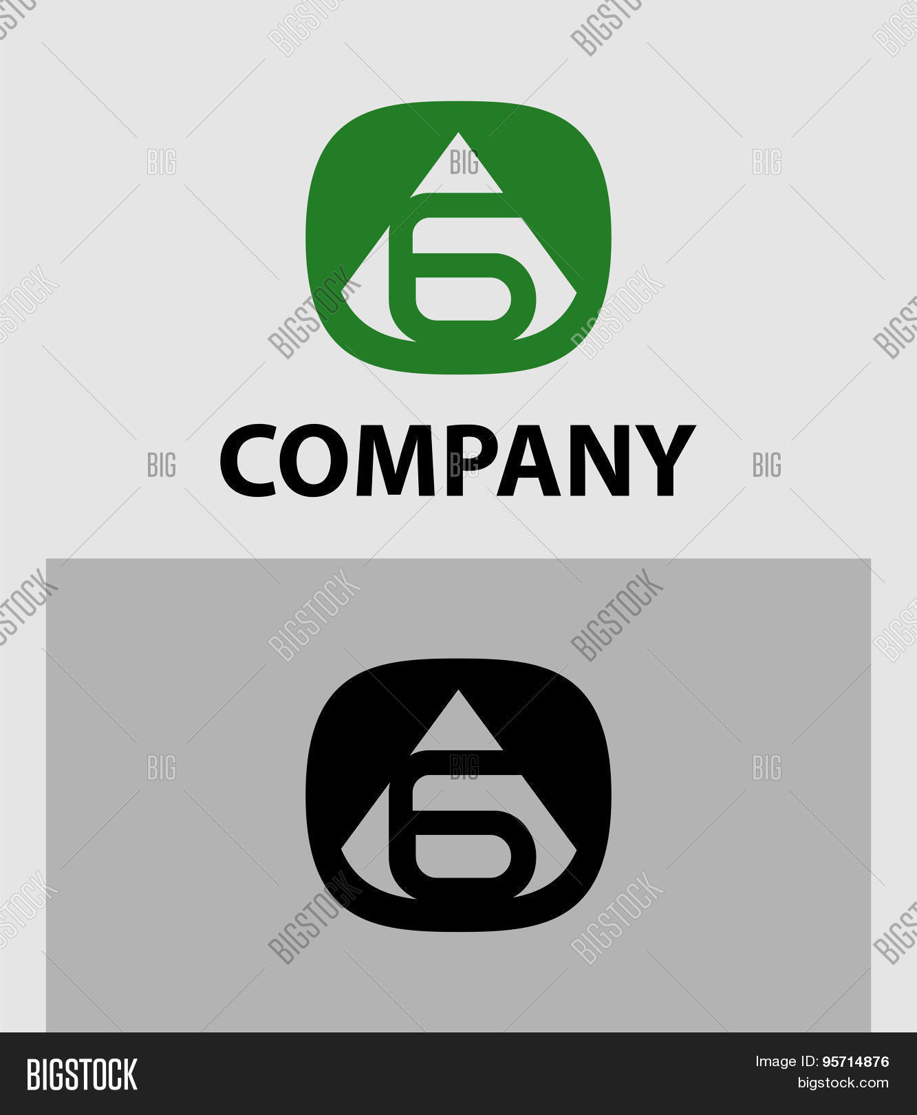 Number 6 Logo. Vector Vector & Photo (Free Trial) | Bigstock