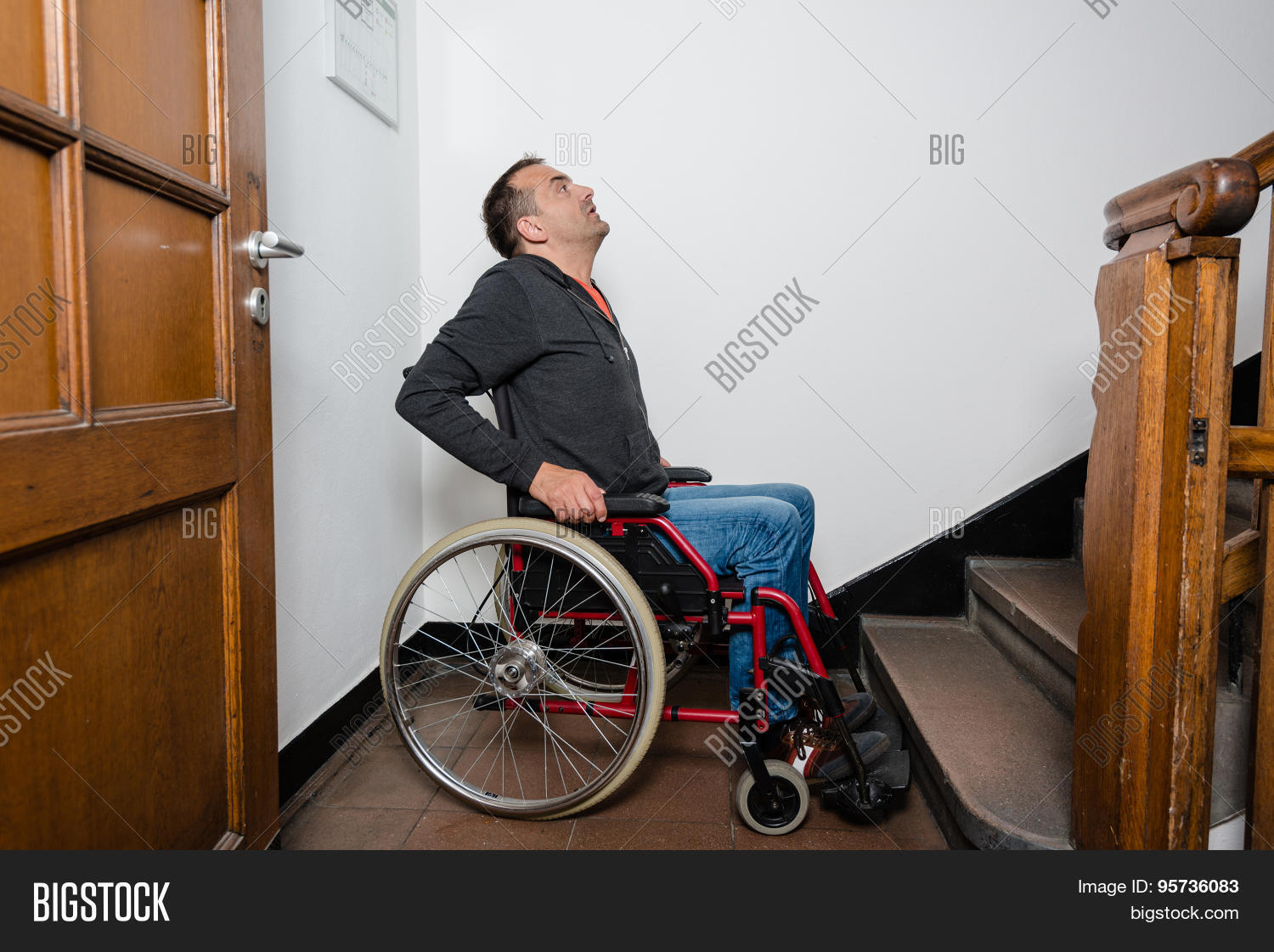 Man Wheelchair Facing Image & Photo (Free Trial) | Bigstock