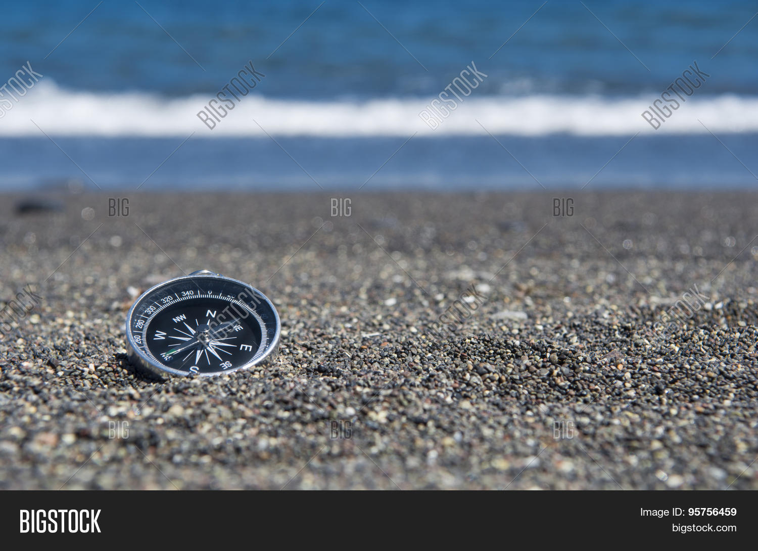 Compass On Beach Image & Photo (Free Trial) | Bigstock